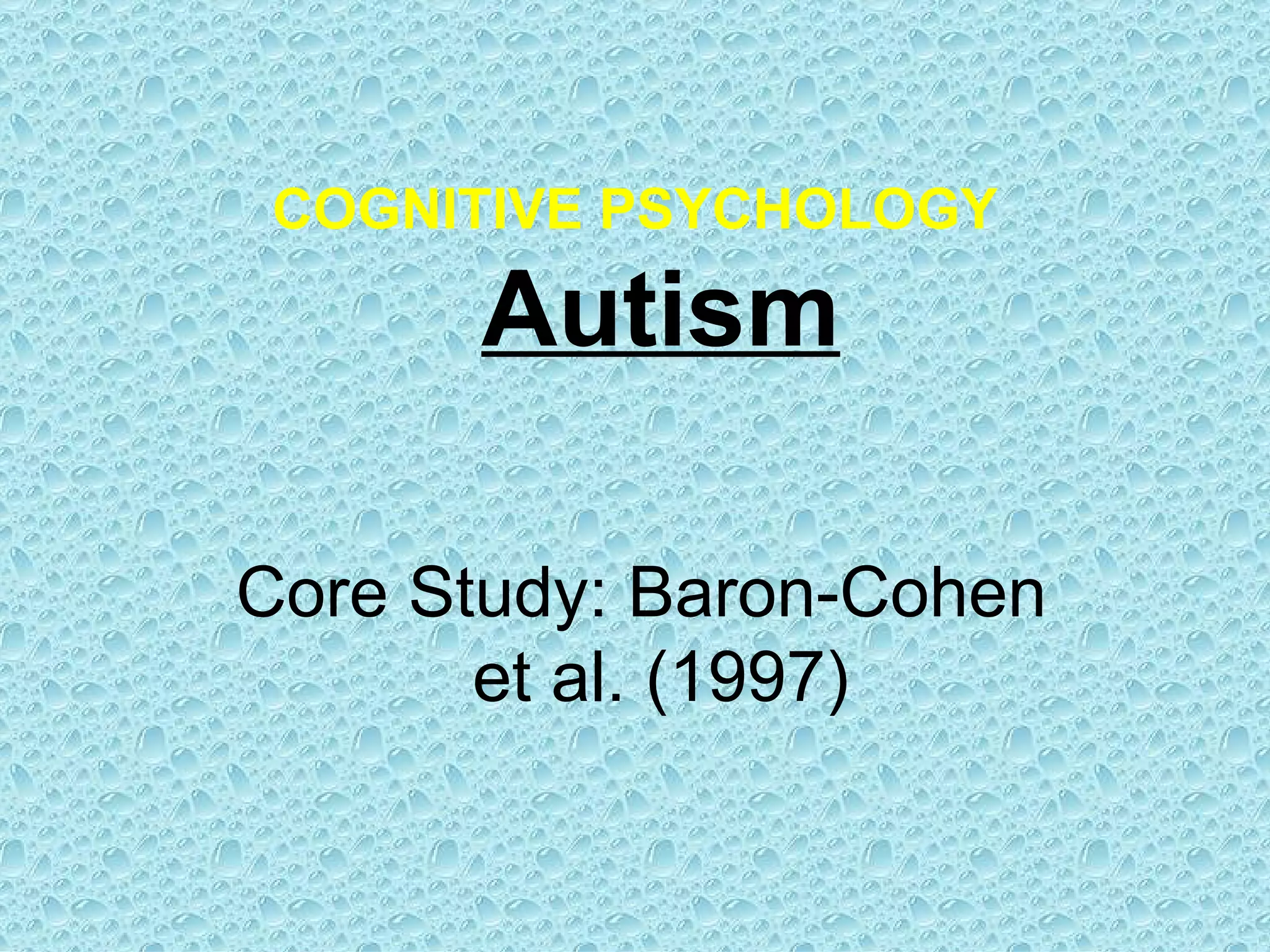 Baron cohen | PPT