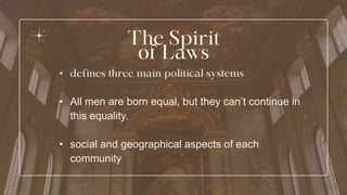 Baron de Montesquieu Outline | PPTX