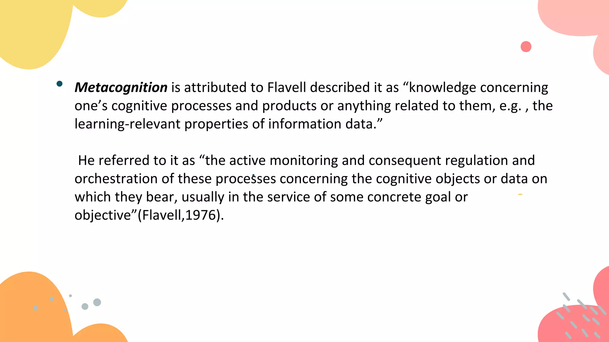 Metacognition | PPTX