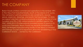 #CPAF15 WS1: Baron foods going global (Riyad Mohammed, Baron Foods, St ...