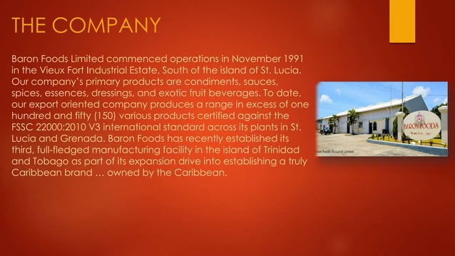 #CPAF15 WS1: Baron foods going global (Riyad Mohammed, Baron Foods, St ...