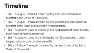 I and II Barons' Wars in England in 1215-1217 and 1264-1267 | PDF