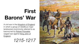 I and II Barons' Wars in England in 1215-1217 and 1264-1267 | PDF | War ...