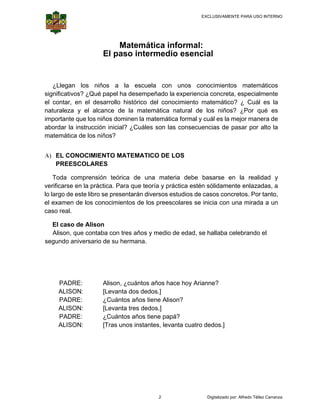 Matemàtica Informal - Baroody Arthur | PDF
