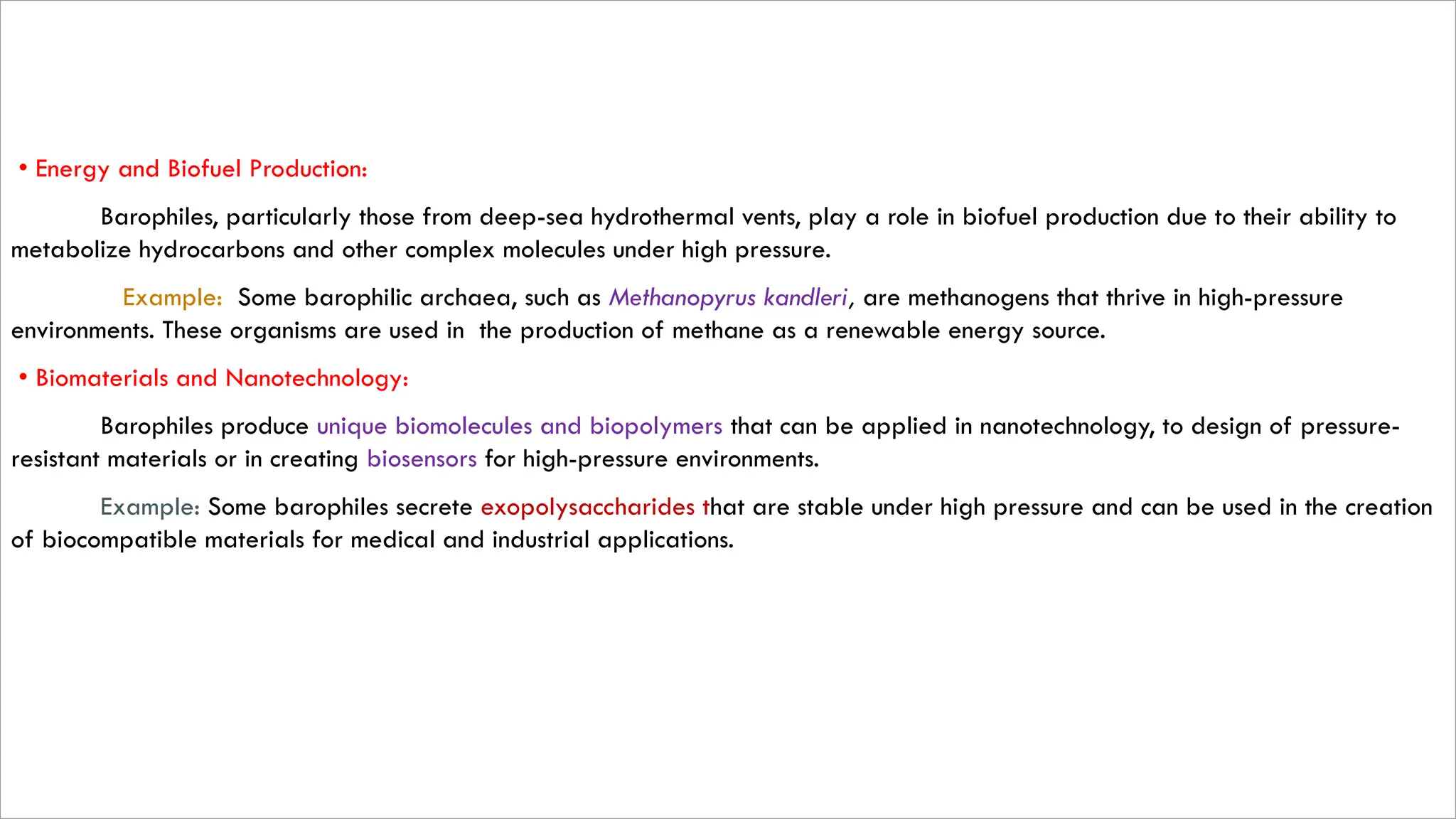 Barophiles or piezophile - (extremophile). pptx | PPTX | Biological ...