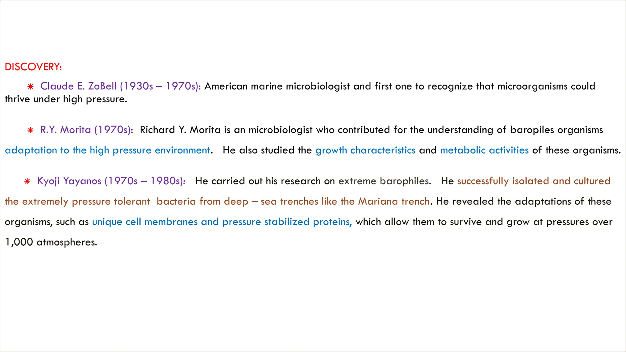 Barophiles or piezophile - (extremophile). pptx | PPTX