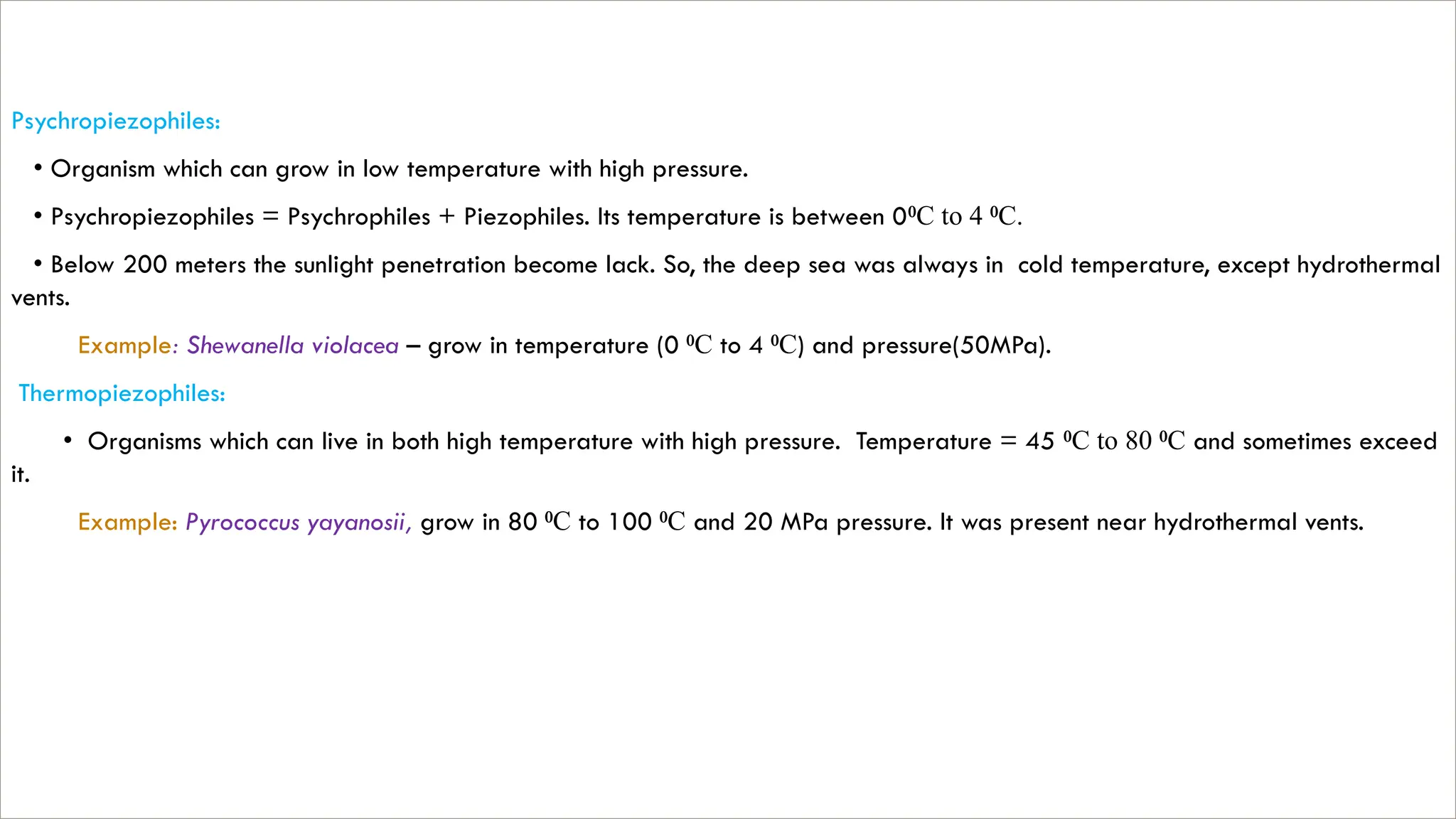 Barophiles or piezophile - (extremophile). pptx | PPTX