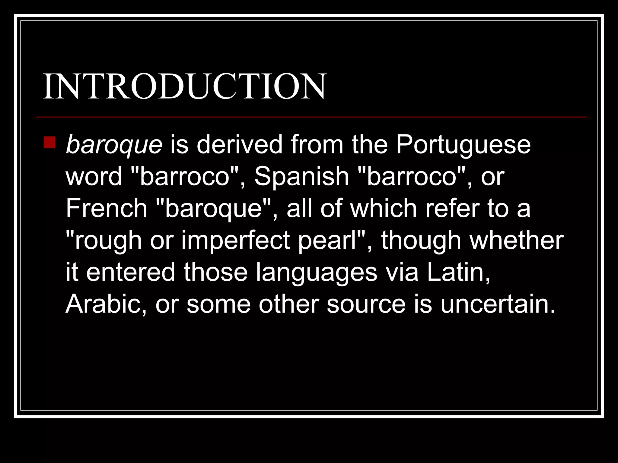 Baroque | PPT