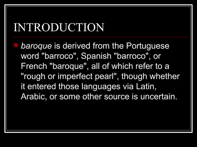 Baroque | PPT | Fine Art