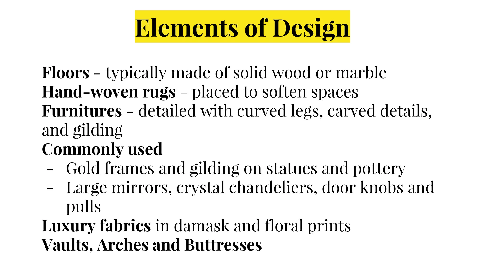 ARCHINT: Baroque Period (Interior Design + Furniture Design) | PDF