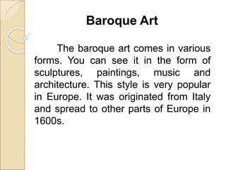 Baroque-Art-Second-Quarter-Grade-Nine-HighSchool | PPT