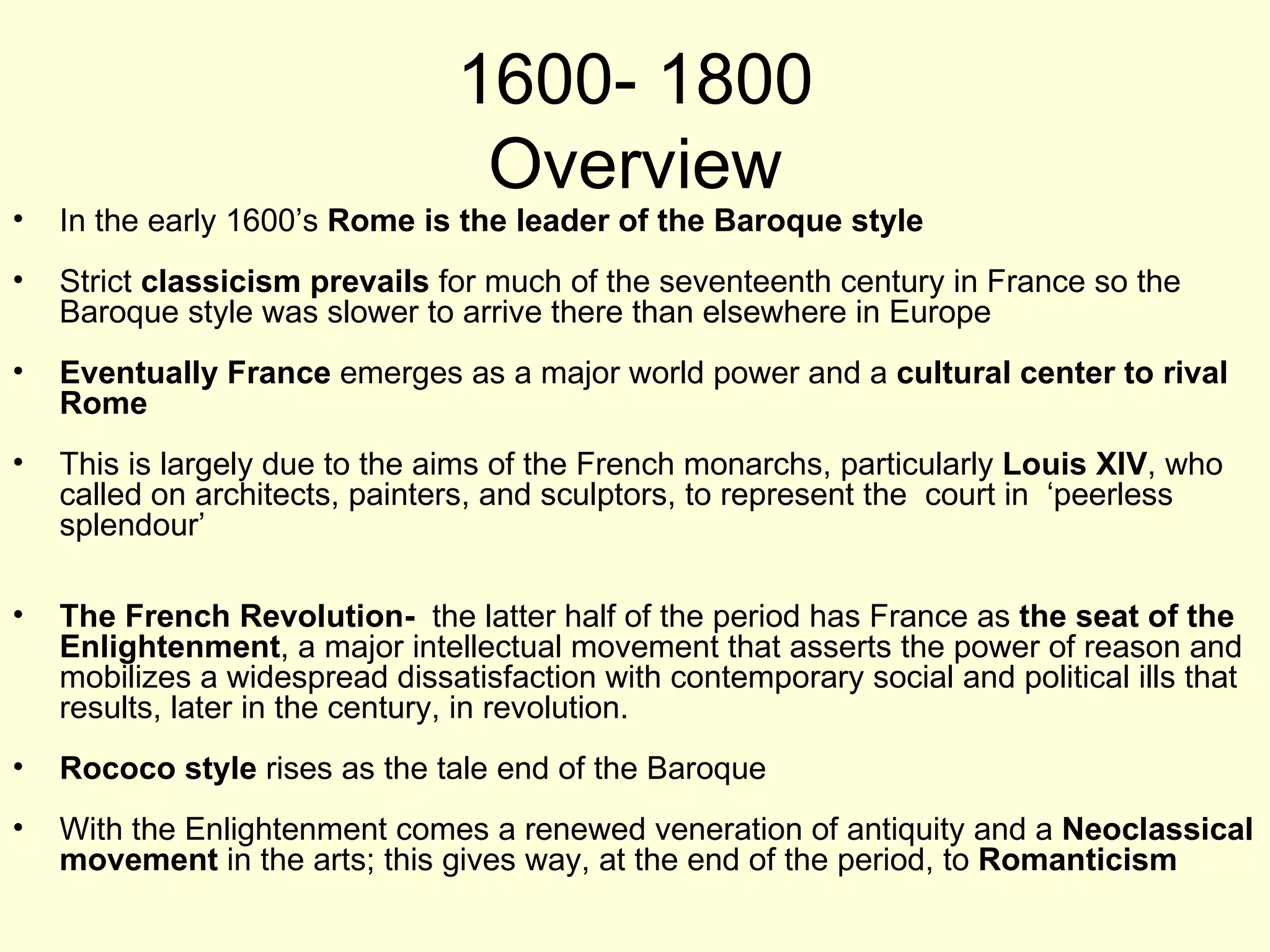 Baroque Neoclassical Art | PPT