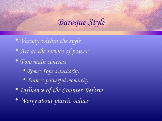 Baroque Revision | PPT