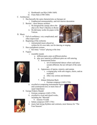 Baroque | ODT | Classical Music | Music