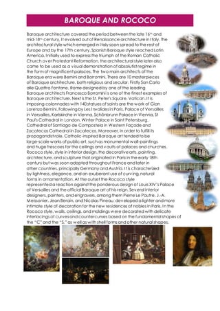 Baroque and rococo | DOCX | Fine Art