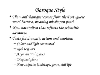 History LECTURE 3 Baroque architecture | PPT