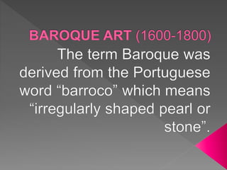 Baroque art (1600 1800) | PPTX