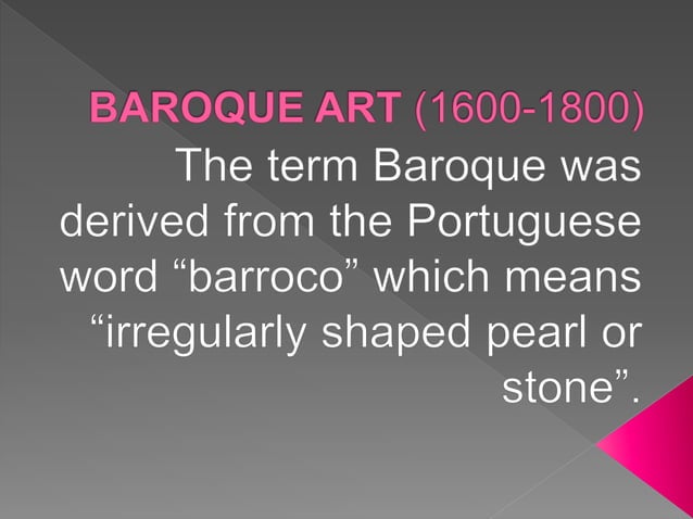 Baroque art (1600 1800) | PPTX