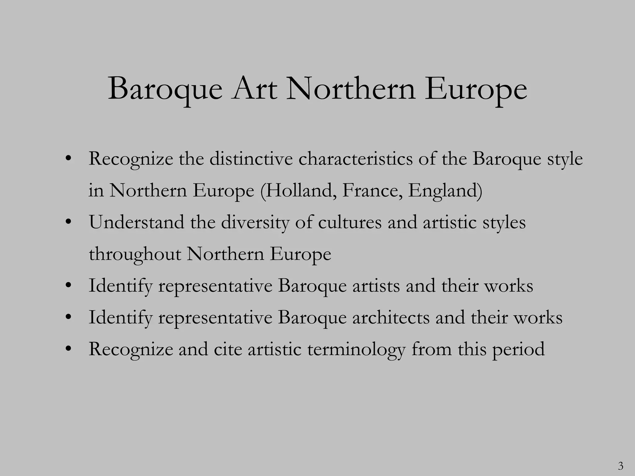 Baroque Art of Northern Europe | PDF