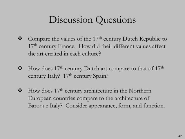 Baroque Art of Northern Europe | PPT