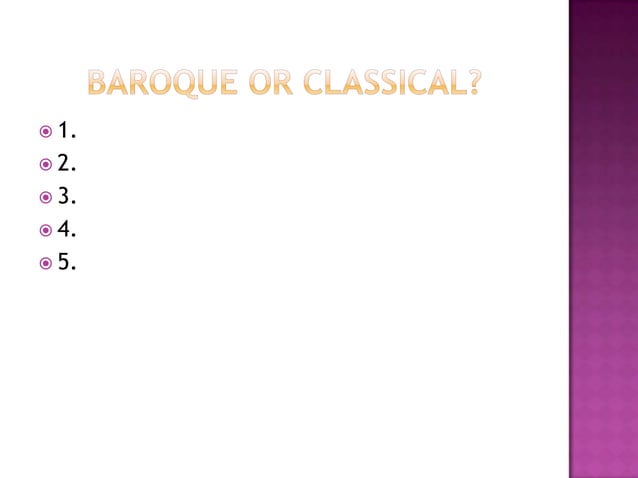 Baroque classical quiz games | PPT