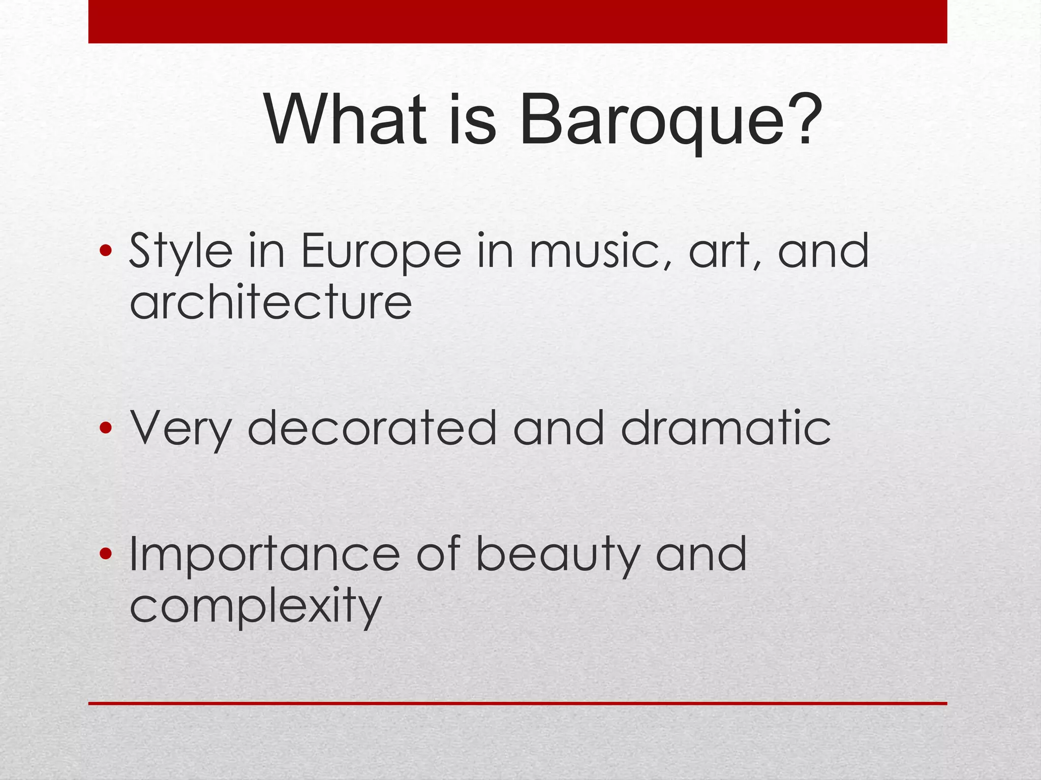 Baroque Period pt1 | PPT