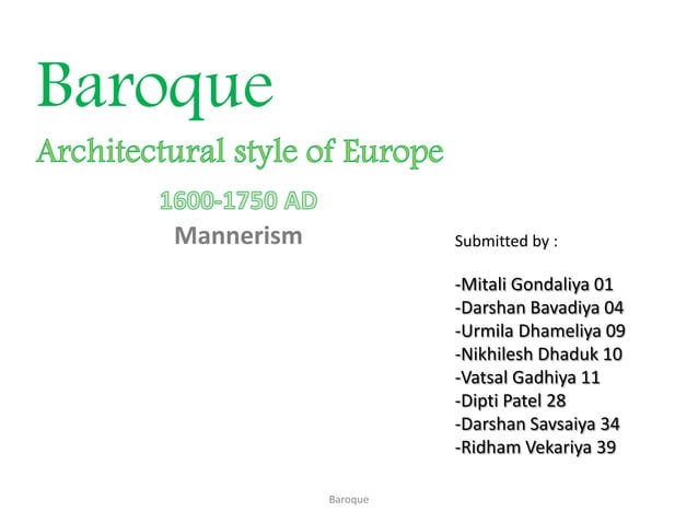 Baroque | PDF