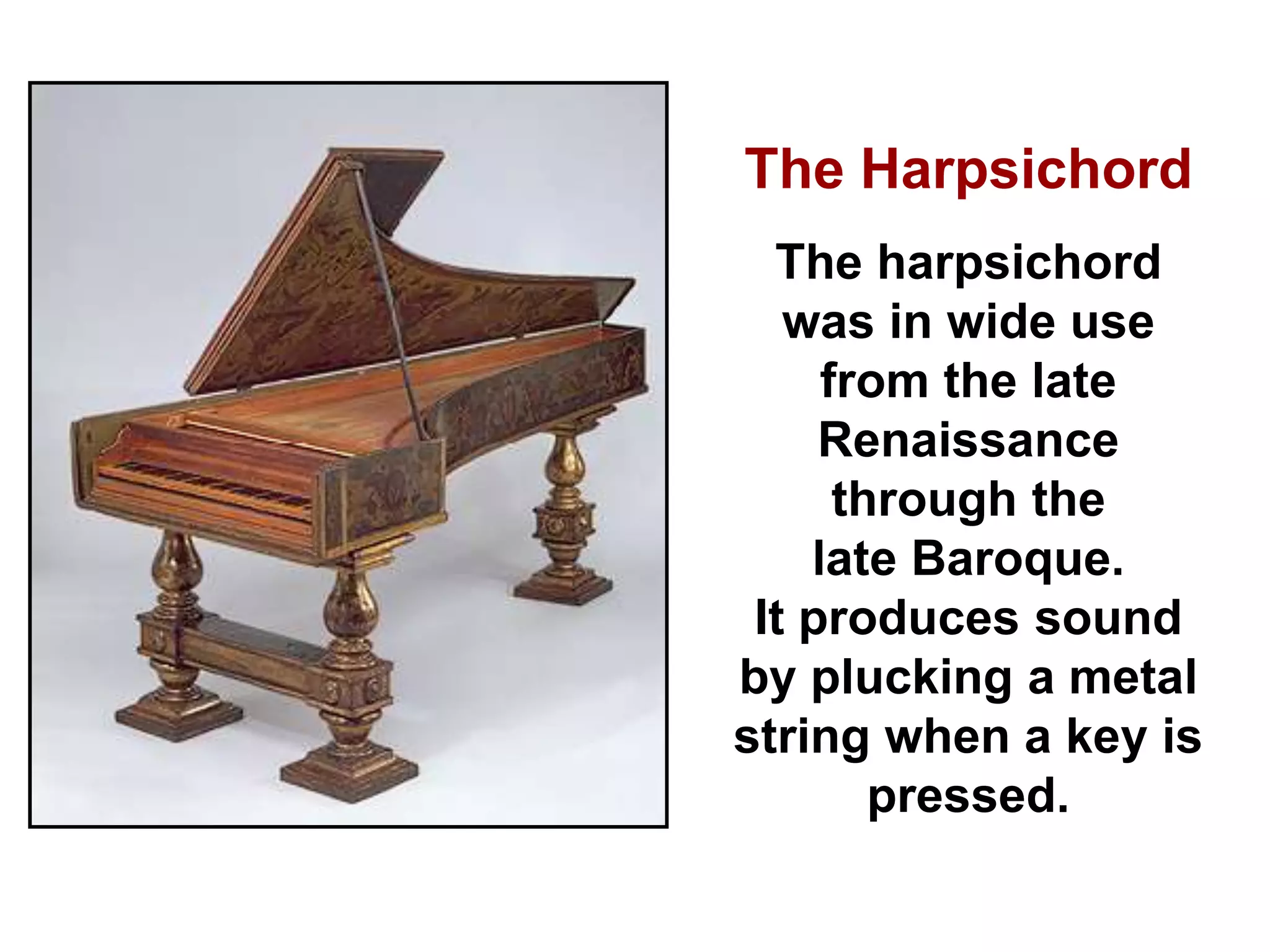Baroque Keyboard Instruments | PPTX