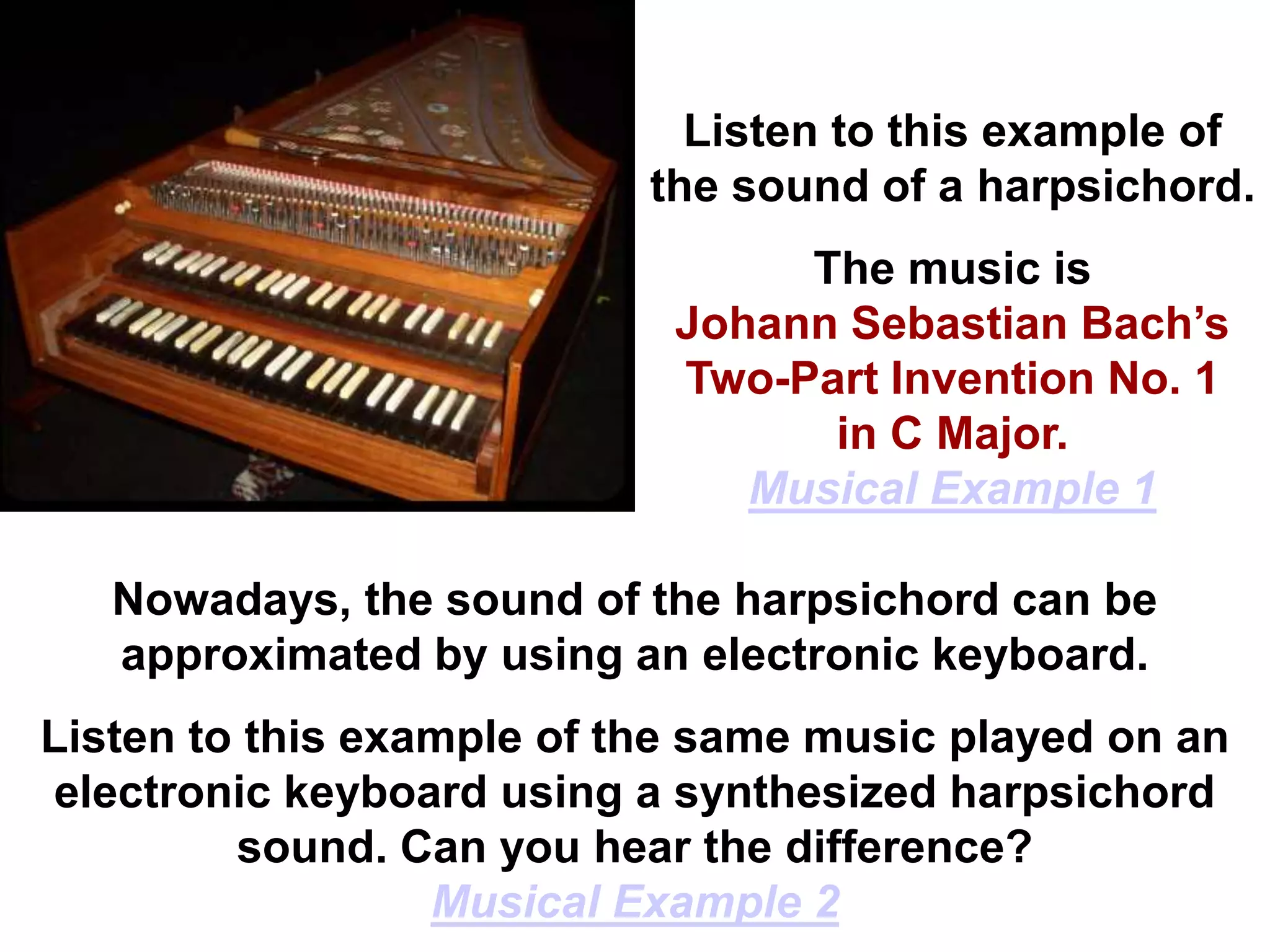 Baroque Keyboard Instruments | PPTX