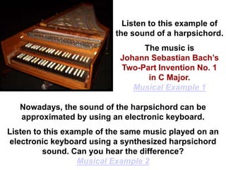 Baroque Keyboard Instruments | PPTX