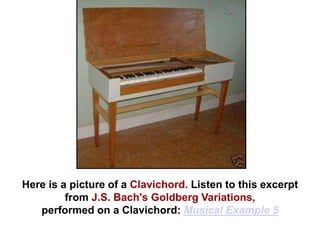 Baroque Keyboard Instruments | PPTX