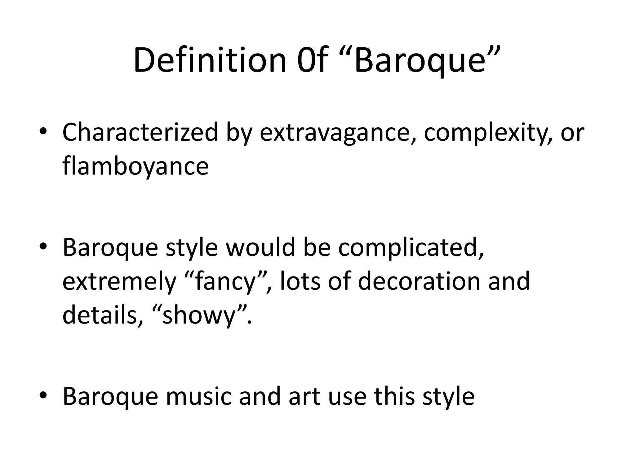 Baroque music – 1600 1750 revised | PPTX