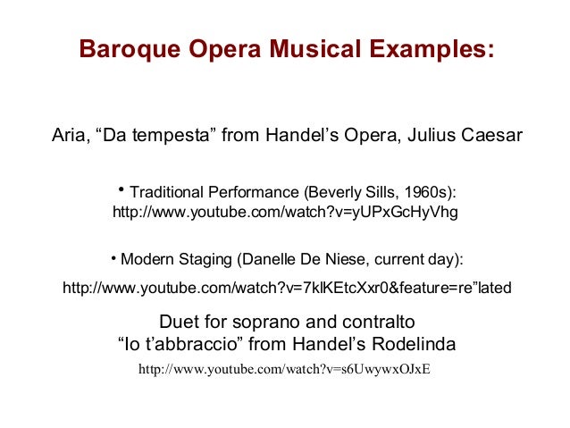 Baroque Opera