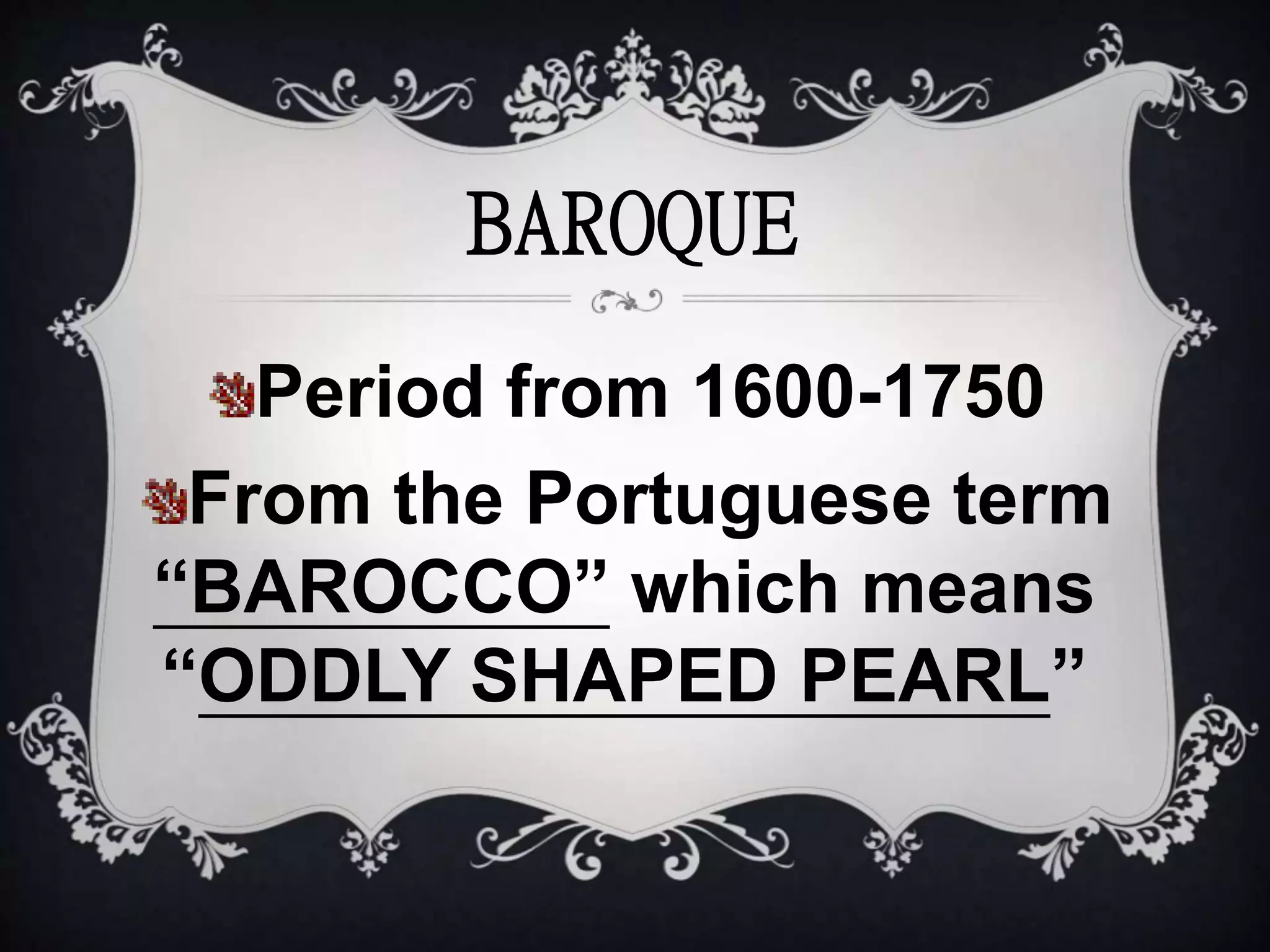 MUSIC OF THE BAROQUE PERIOD | PPTX