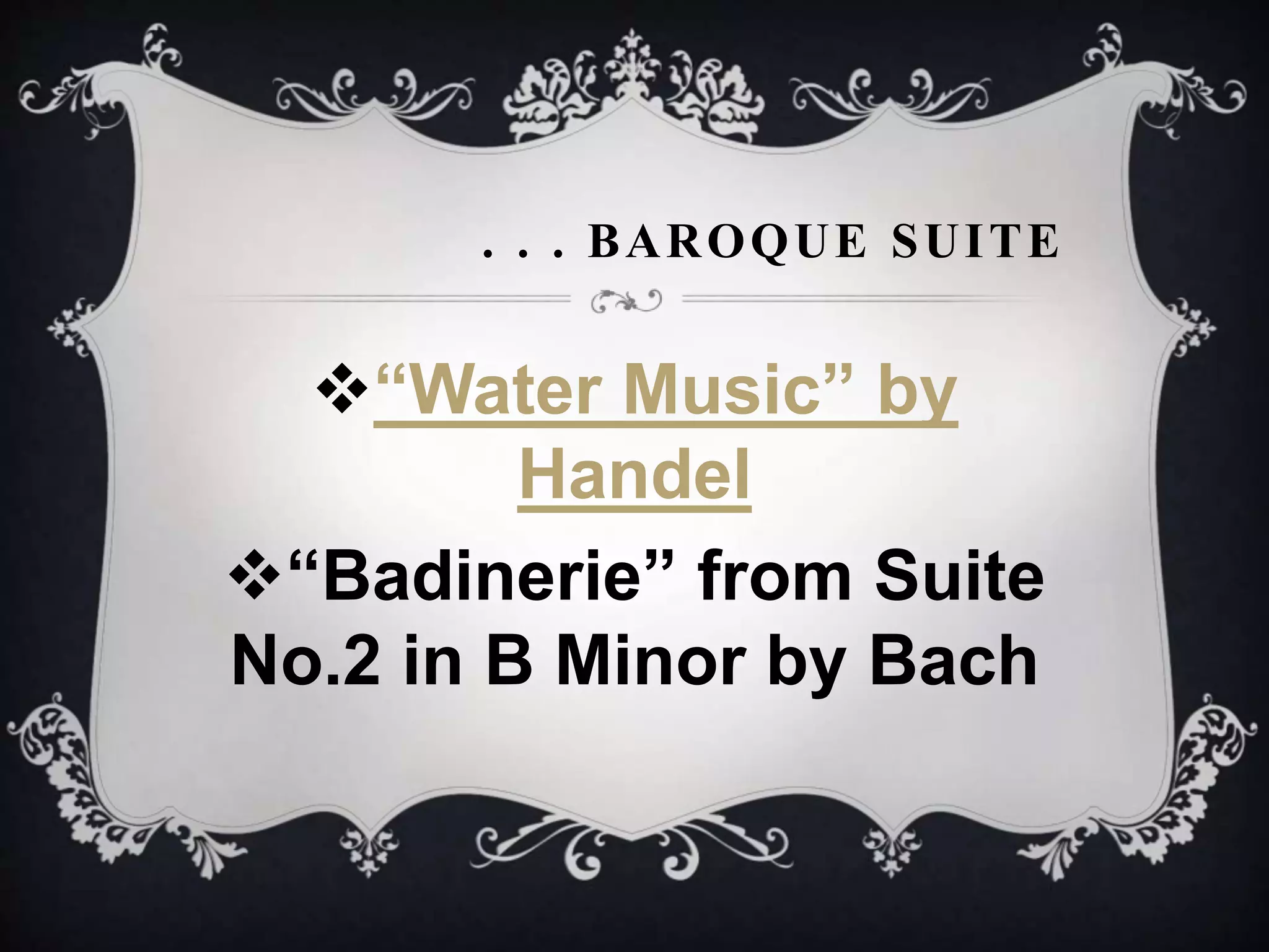 MUSIC OF THE BAROQUE PERIOD | PPTX