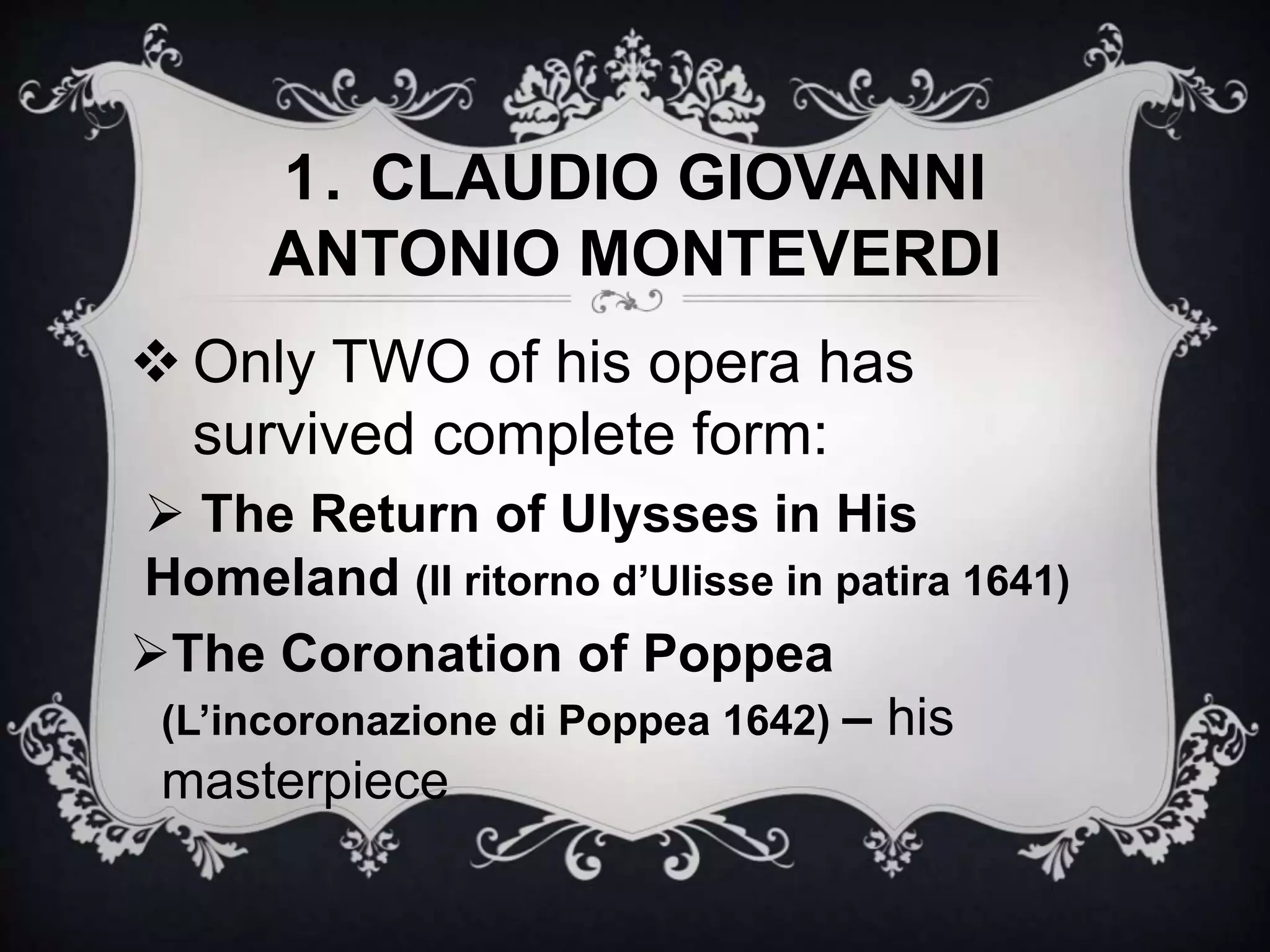 MUSIC OF THE BAROQUE PERIOD | PPTX