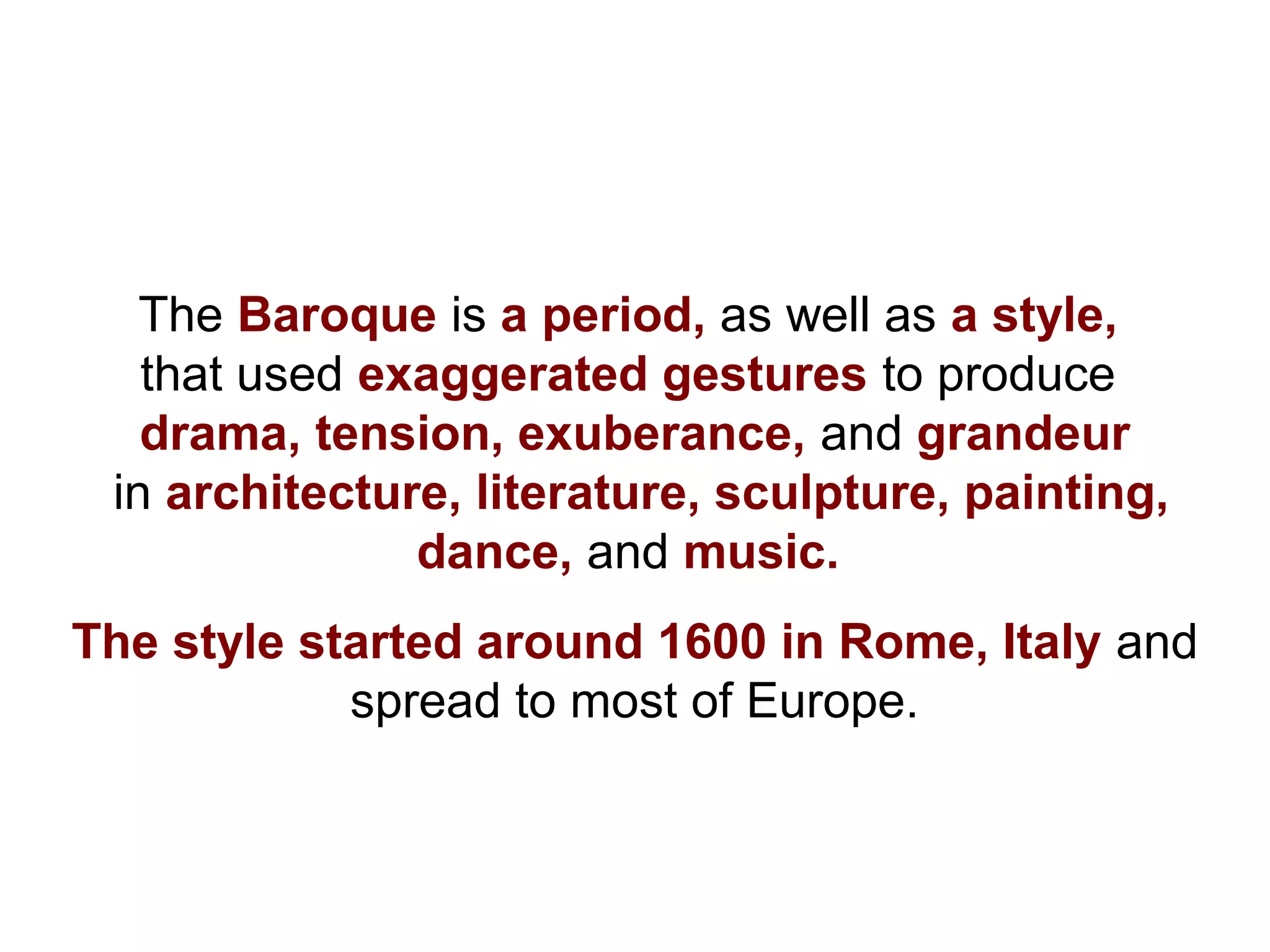 The Baroque Period | PPT