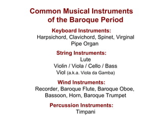The Baroque Period | PPT