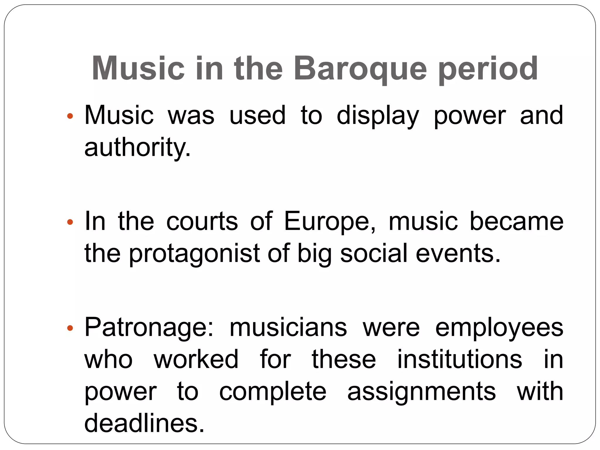 Baroque period | PPT