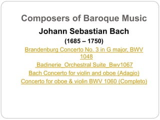 Baroque period | PPT