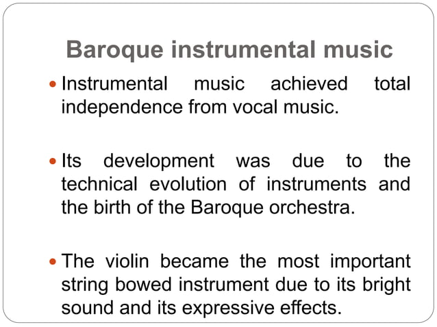 Baroque period | PPT