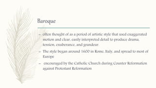 Baroque and Rococo Era | PPT