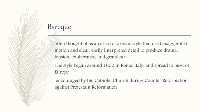 Baroque and Rococo Era | PPT