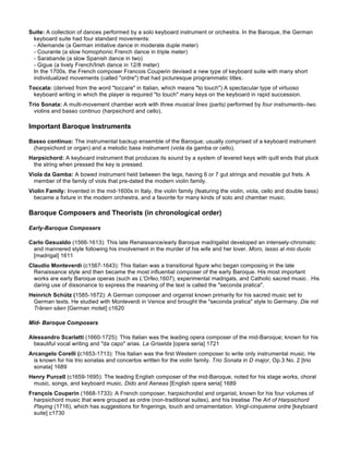 Baroque Terms PDF ; about terminology of baroque music | PDF
