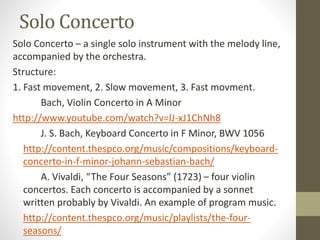 Baroque Instrumental Music | PPTX