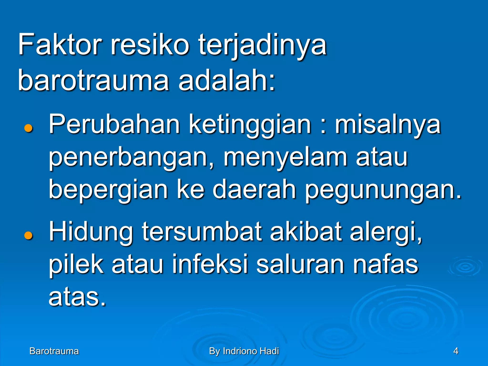 Barotrauma | PPTX