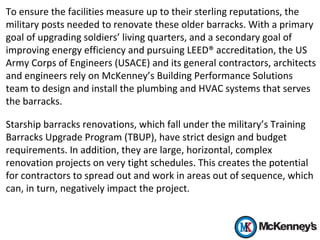 Training Barracks Upgrade Program | PPT