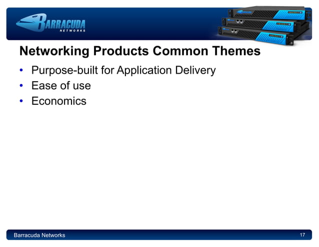 Barracuda Networks Overview | PPT | Internet | Computing