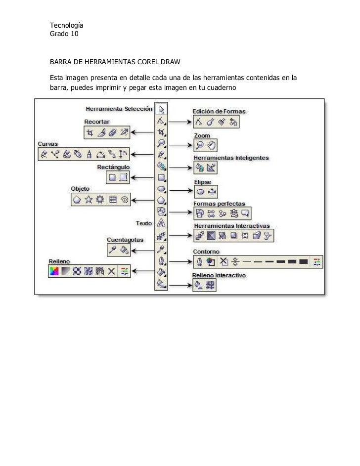 Barra de herramientas detalle corel draw Barra de herramientas detalle corel draw