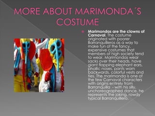 Barranquilla´s costumes | PPTX